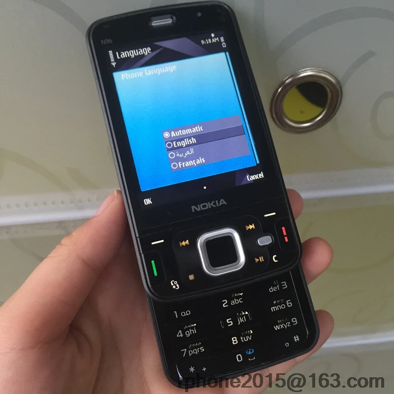 Original Nokia N96 Mobile Phone Unlocked 3G WIFI 5MP Smartphone ...