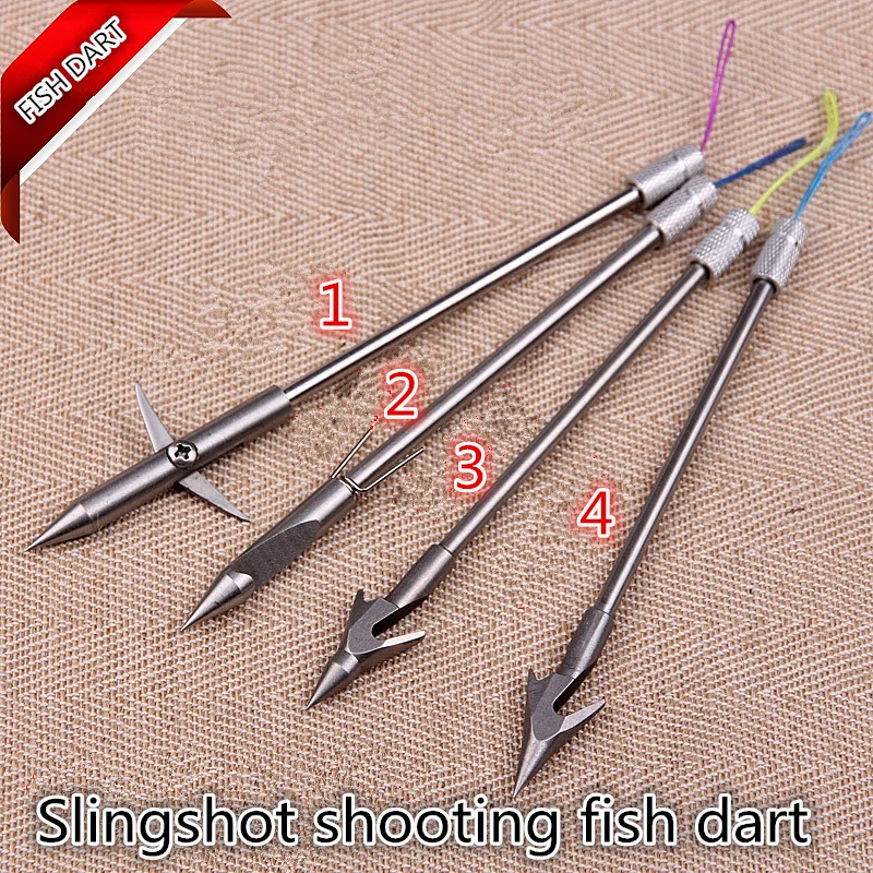 316-Stainless-Steel-slingshot-Fishing-Dart-Shoot-Fish-Set-20g-135mm ...