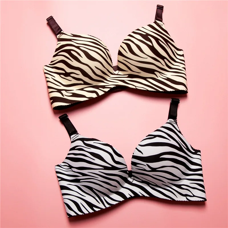 Zebra Push Up Bra