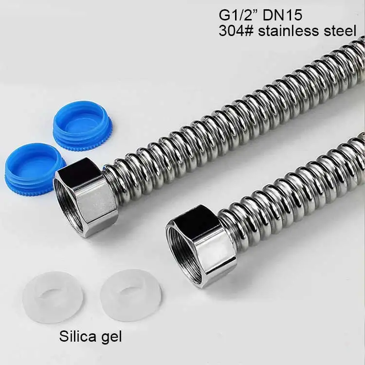 2pcs-G1-2-G3-4-G1-Stainless-Steel-Corrugated-Water-Hard-Pipe-Hose-20 ...