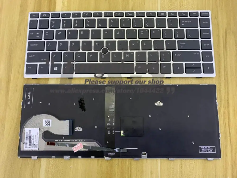 Replacement keyboard for HP Elitebook 840 G5 US layout with backlight ...