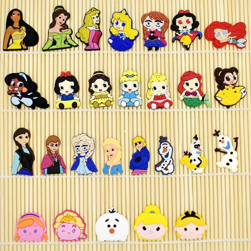 DIY Soft PVC Charms Cartoon Princess Fit Phone Case/Rings/Hair ...
