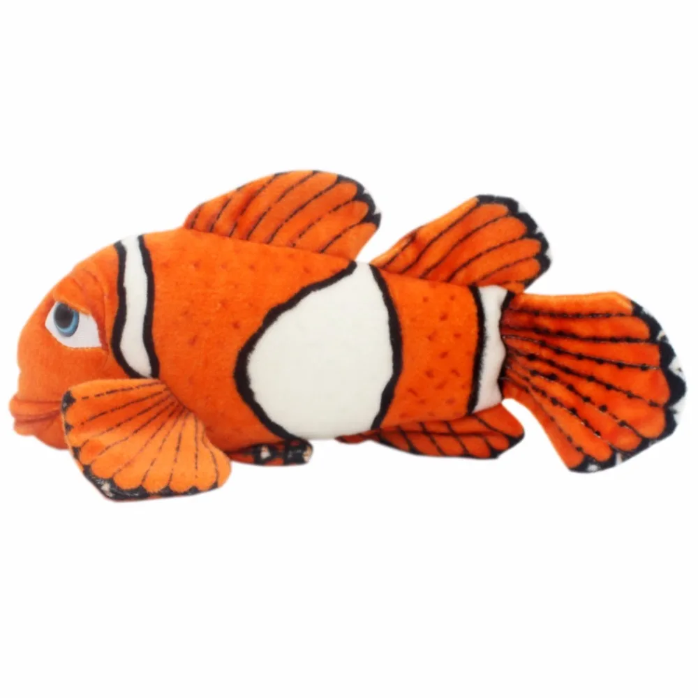 JESONN Realistic Stuffed Clown Fish Animals Plush Clowfish Toys for ...