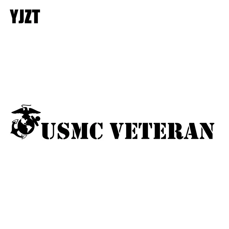 YJZT 14CM*2.4CM USMC United States Marine Corps Veteran Car Sticker ...