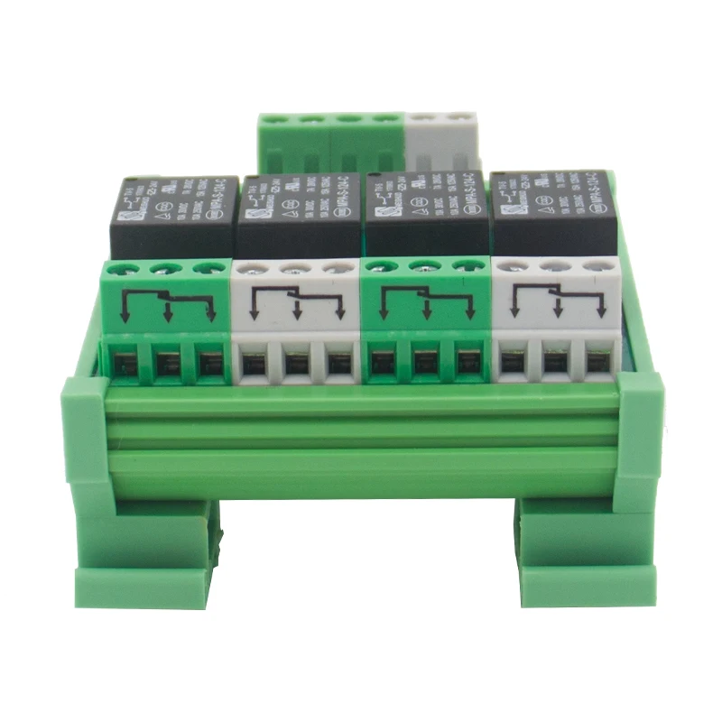 200 PCS 4 channel T73 AC/DC 24V DIN Rail Mount Relay Module|Relays ...