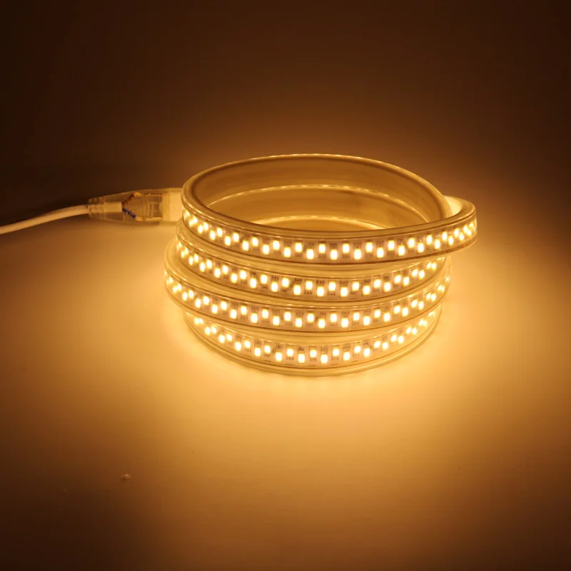 5730 180led/m LED Flexible Strip Light Ribbon AC 220 V 240V Warm white ...