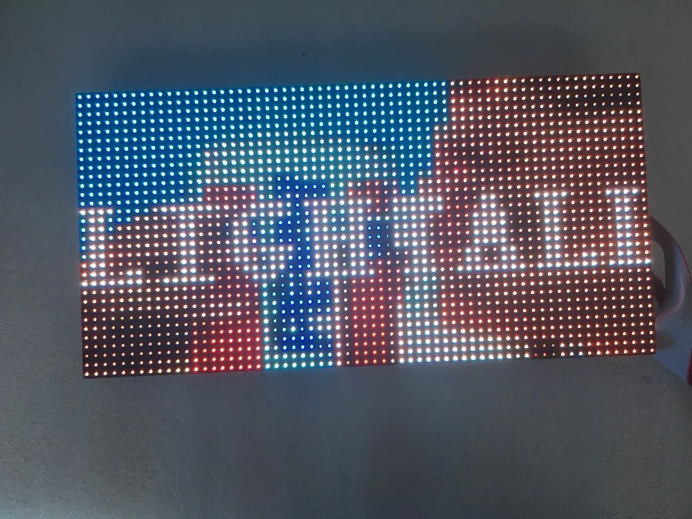 P4 indoor full color led display panel,64 * 32 pixel, 256mm * 128mm ...