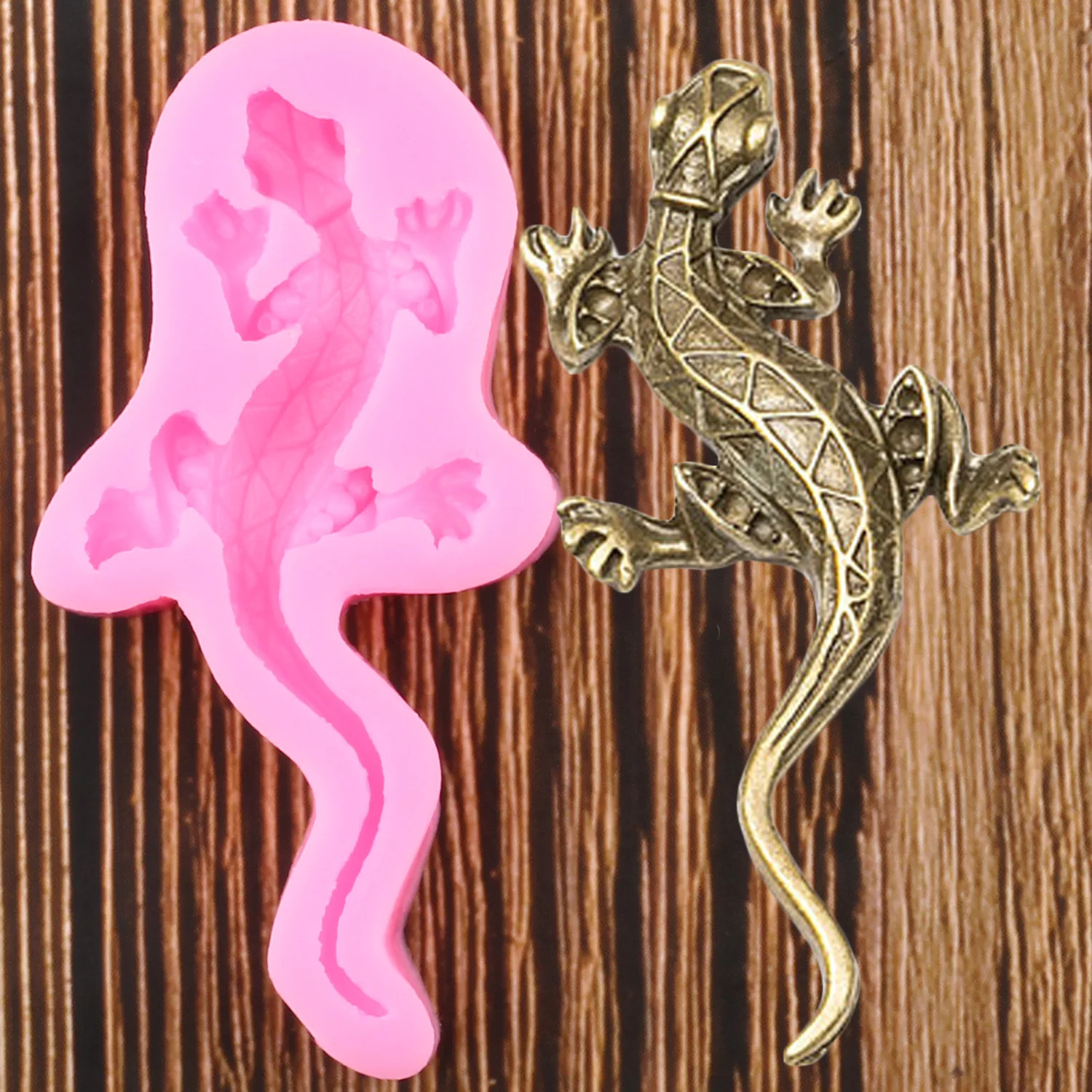 Gecko-Lizard-Silicone-Mold-3D-Sugar-Craft-Fondant-Resin-Mould-Cake ...