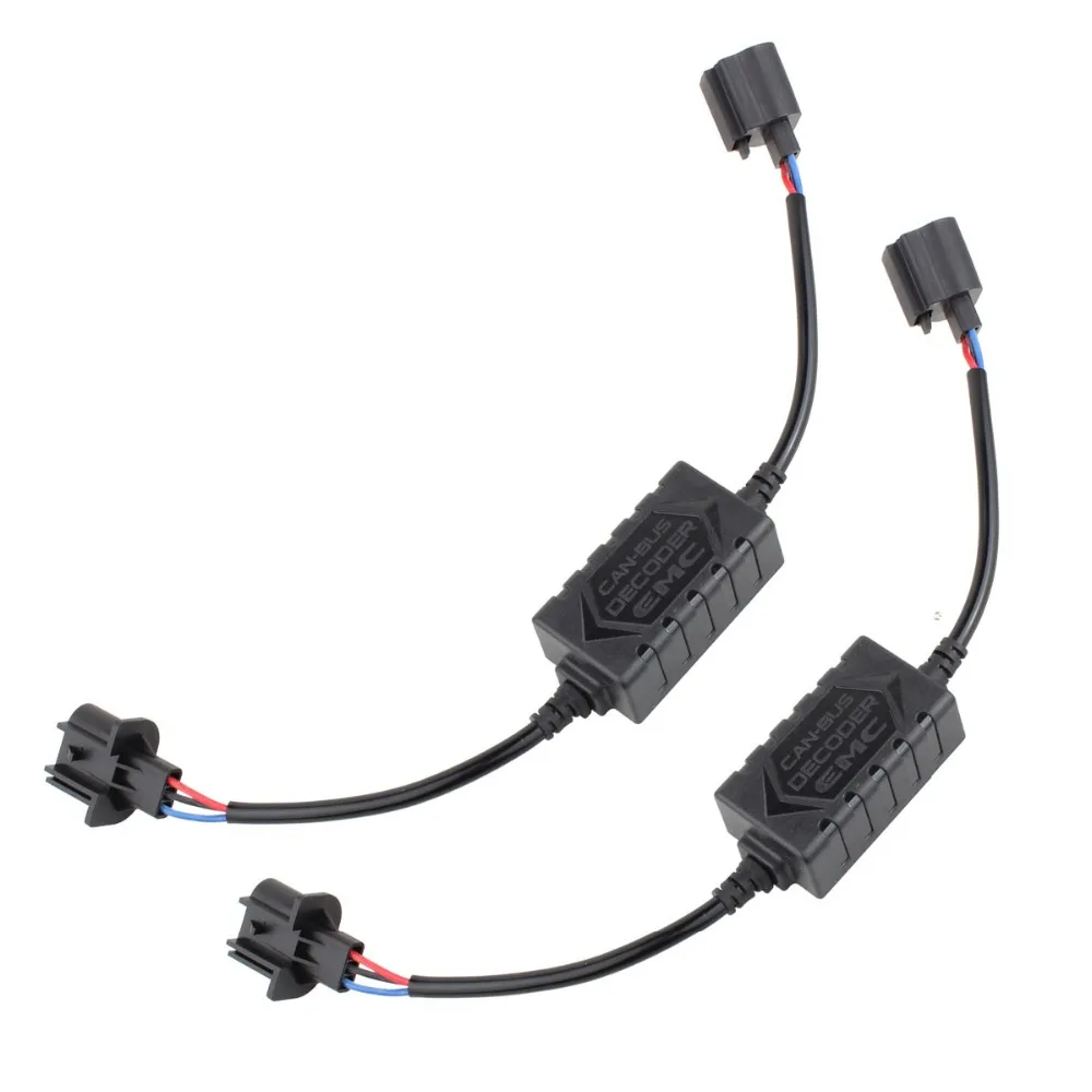 H13 9008 LED Headlight Decoder CAN BUS EMC Warning Canceller Capacitor ...