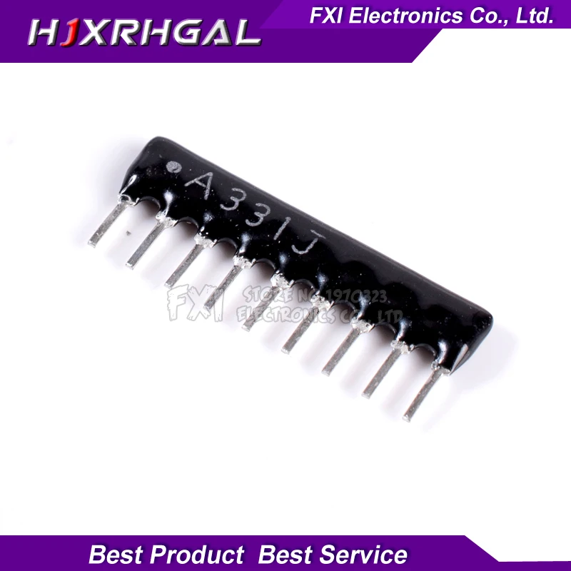 20pcs Dip Exclusion 9pin 330 Ohm A331j A331 Network Resistor Array ...