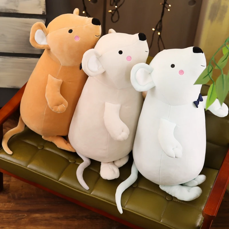 1 pieza suave encantador ratón Super ratón de felpa blanda Peluche de ...