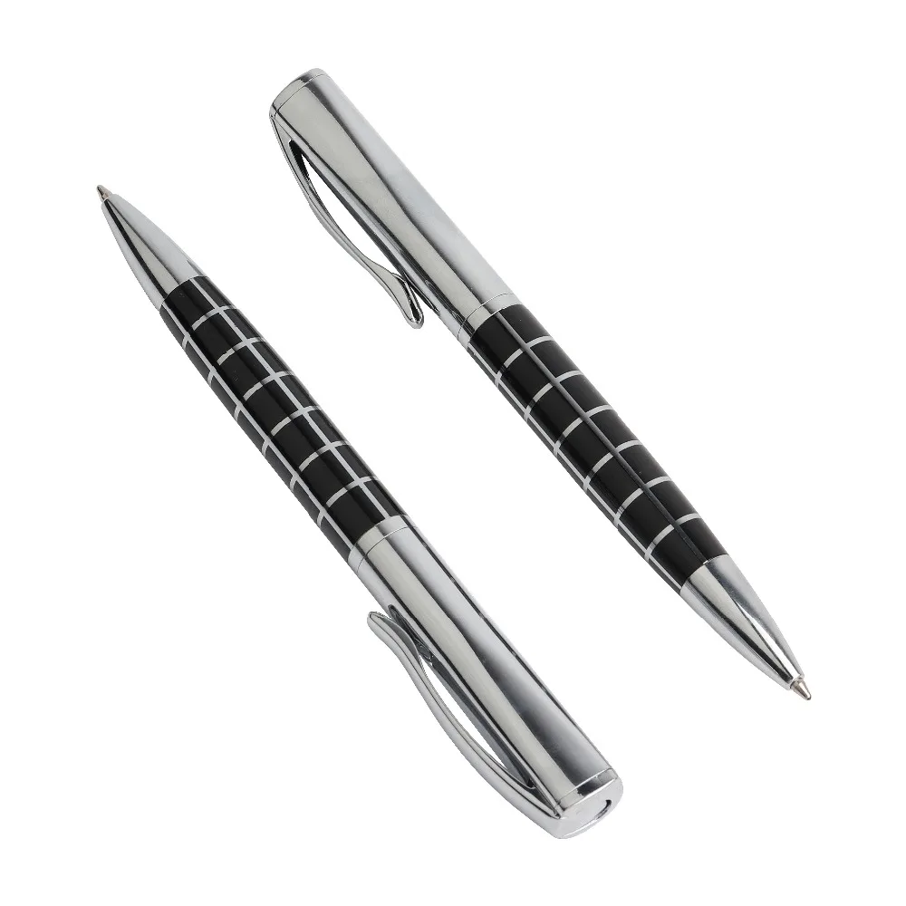 1/10/PCS Rotating metal ballpoint pen stainless steel ball pens steel ...