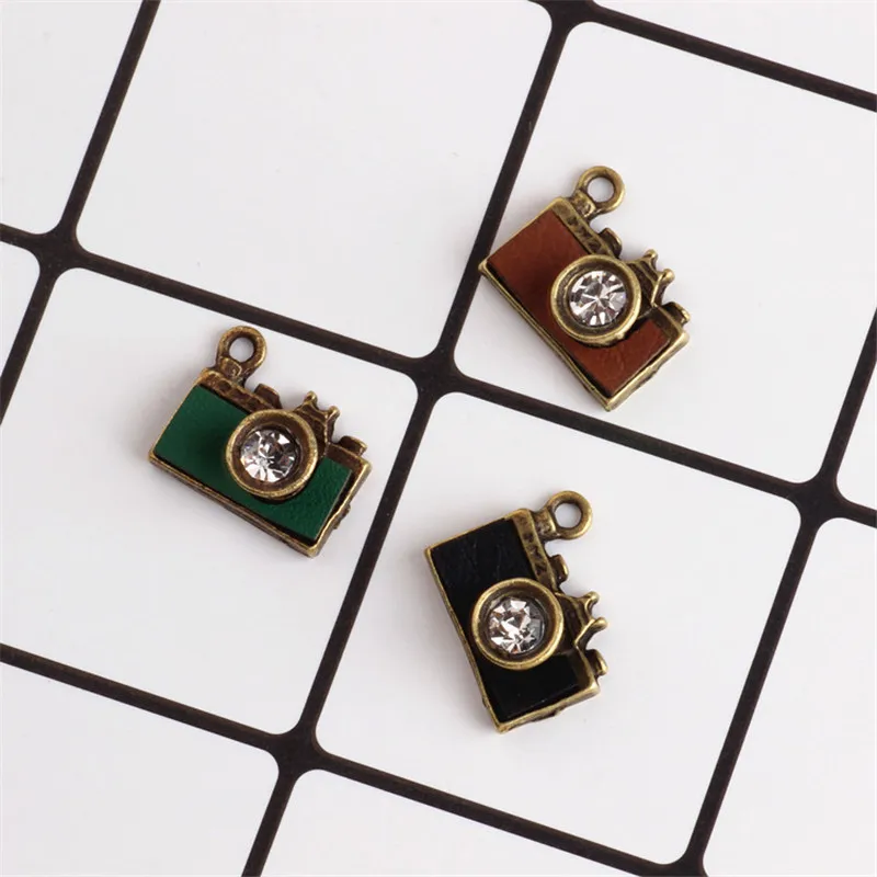 Mini Order 4pcs/Lot Vintage Enamel Alloy Charms Classical Camera Shape ...