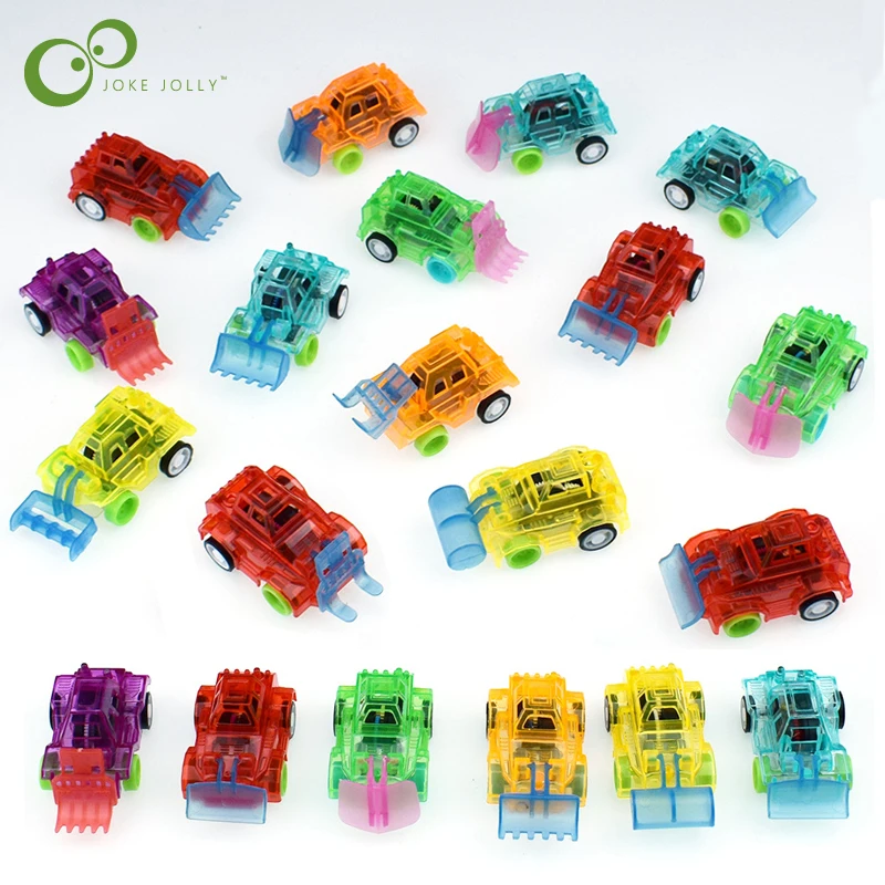 3pcs/lot Plastic Transparent Car Toy Pull Back Car Small Engineering ...