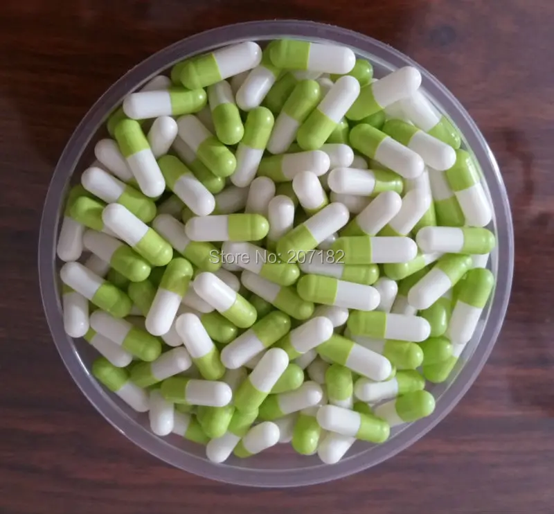 10000pcs 2 Light Greenwhite Color Hpmc Vegetarian Empty Capsule Veggie Cap Empty Vegetable