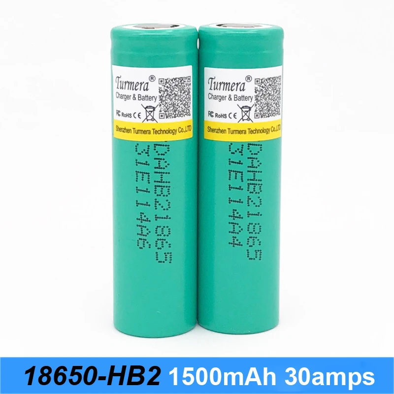 Original 18650 Battery HB2 1500mAh 30a battery mod electric cigarette ...