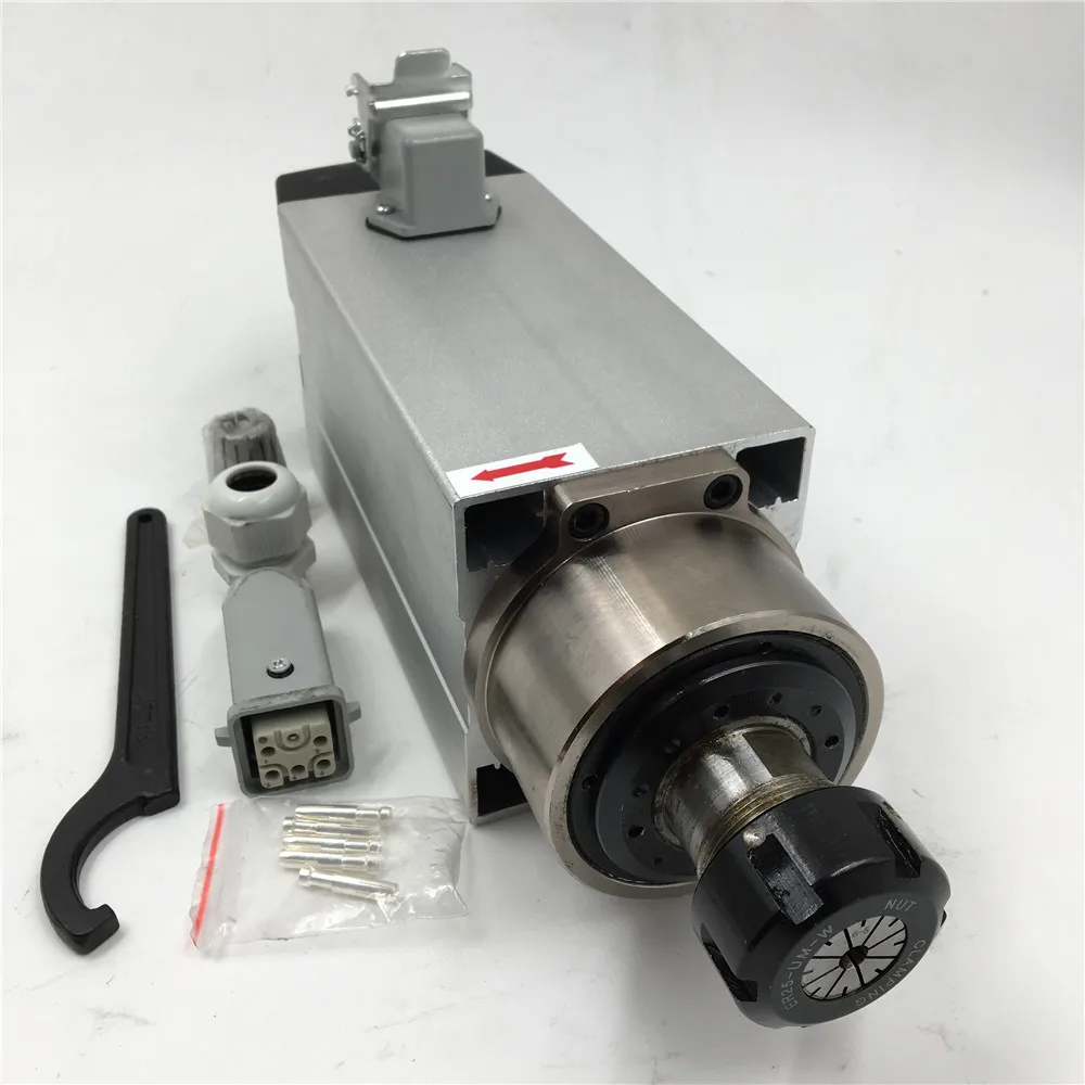 2.2KW Air Cooled CNC Spindle Motor ER25 220V 380V 18000rpm 4Bearings ...