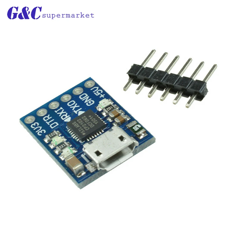 CJMCU CP2102 MICRO USB to UART TTL Module 6Pin Serial Converter UART ...