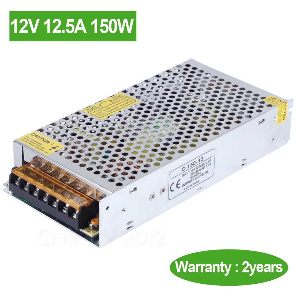 12V-12-5A-150W-LED-Switch-Power-Supply-Driver-transformer-for-LED-Strip ...