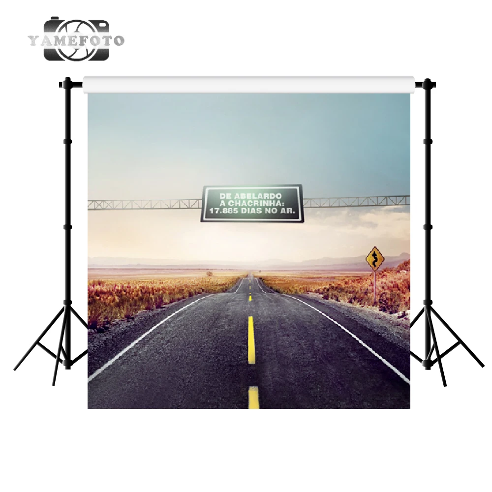 Modern Freeway Green Indicator Photography Studio Backdrop Background ...