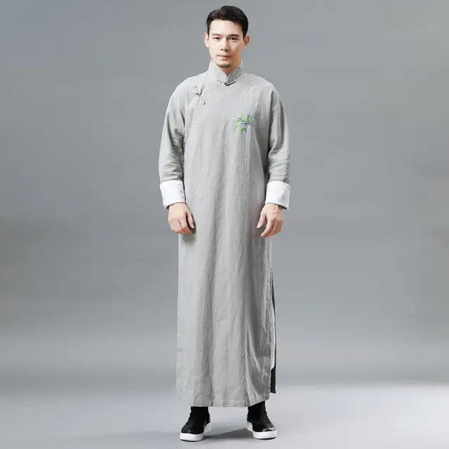 Traditional Chinese style men's cheongsam 2019 new vintage Ancient ...