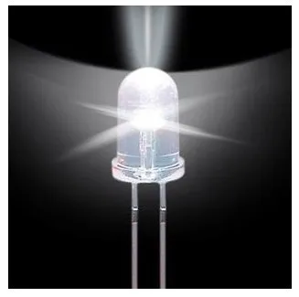 5mm Round Long Leg White Led Diodes 16000-18000mcd - Light Beads ...