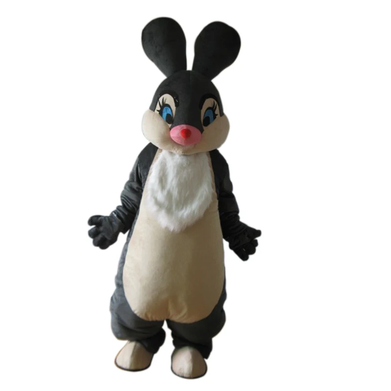 High quality Mascot New Black Easter Bunny Rabbit Mascot Costume Adult ...