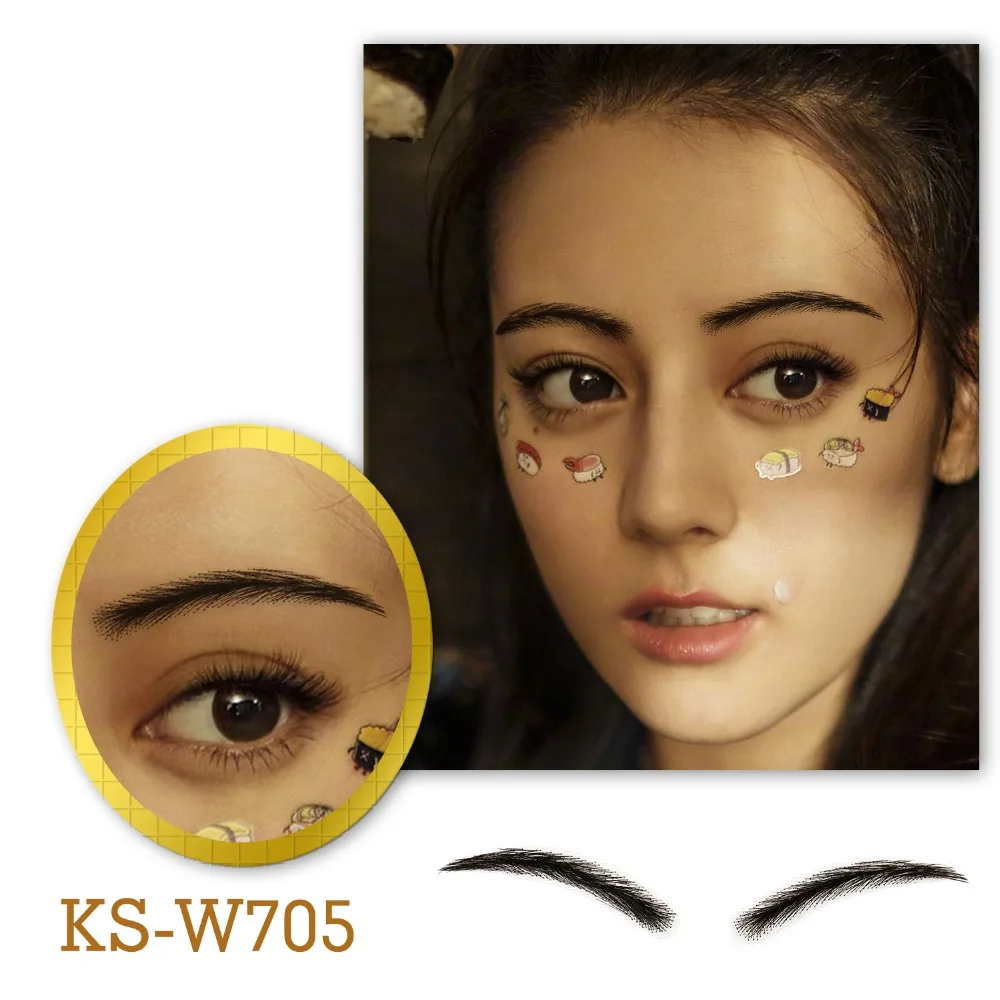 Neitsi-Fake-Eyebrow-For-Women-Makeup-Realistic-Wave-Style-Lace-Human ...