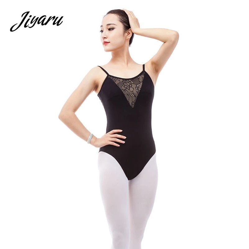 Adults Sexy Backless Dance Practice Clothes Sling Women Dancewear Lace