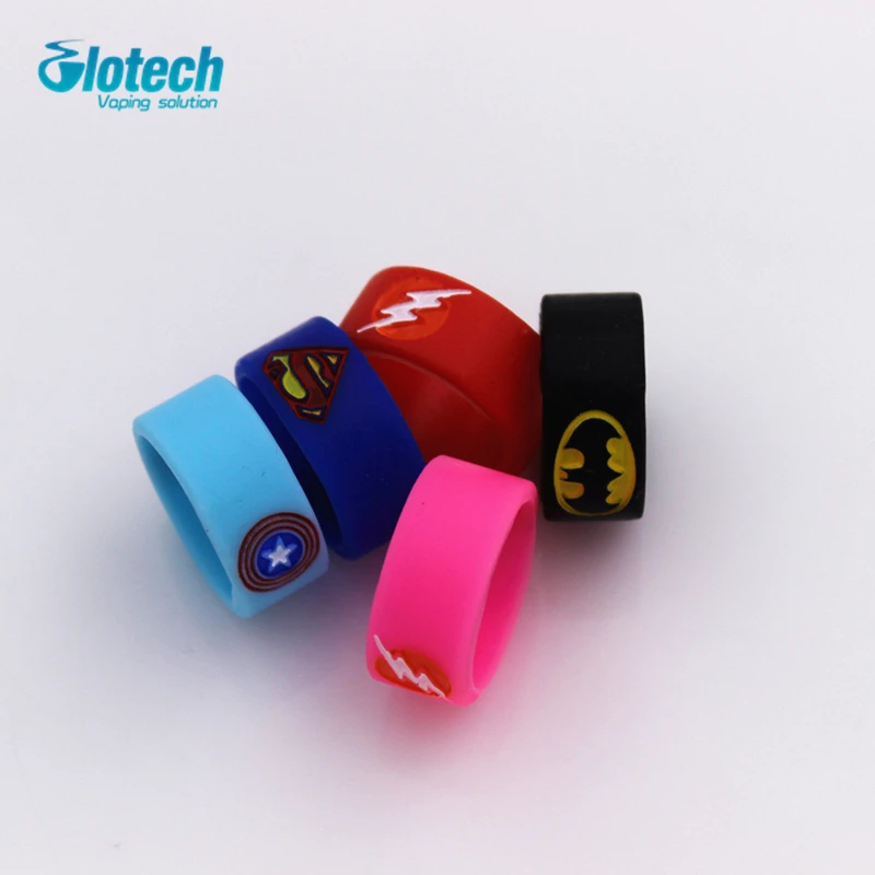 Glotech 5pcs/10pcs New fashional silicone rubber vape ring decorative ...