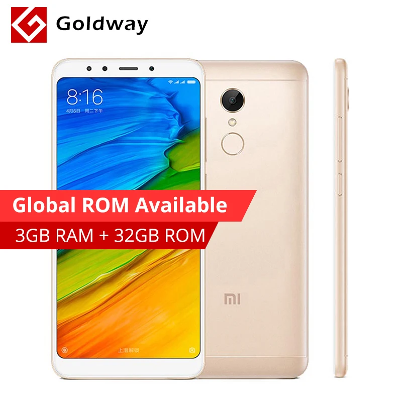 Original Xiaomi Redmi 5 Mobile Phone 3GB RAM 32GB ROM Snapdragon 450 ...
