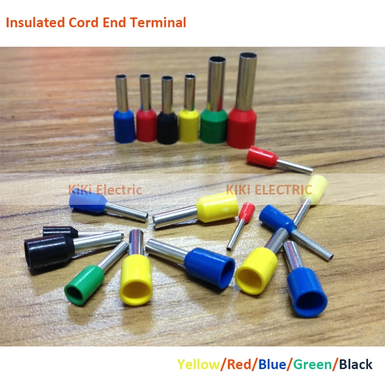 Milk /Brown Pipe shaped Pre insulating Terminal/copper Ends #8AWG 10MM2 ...