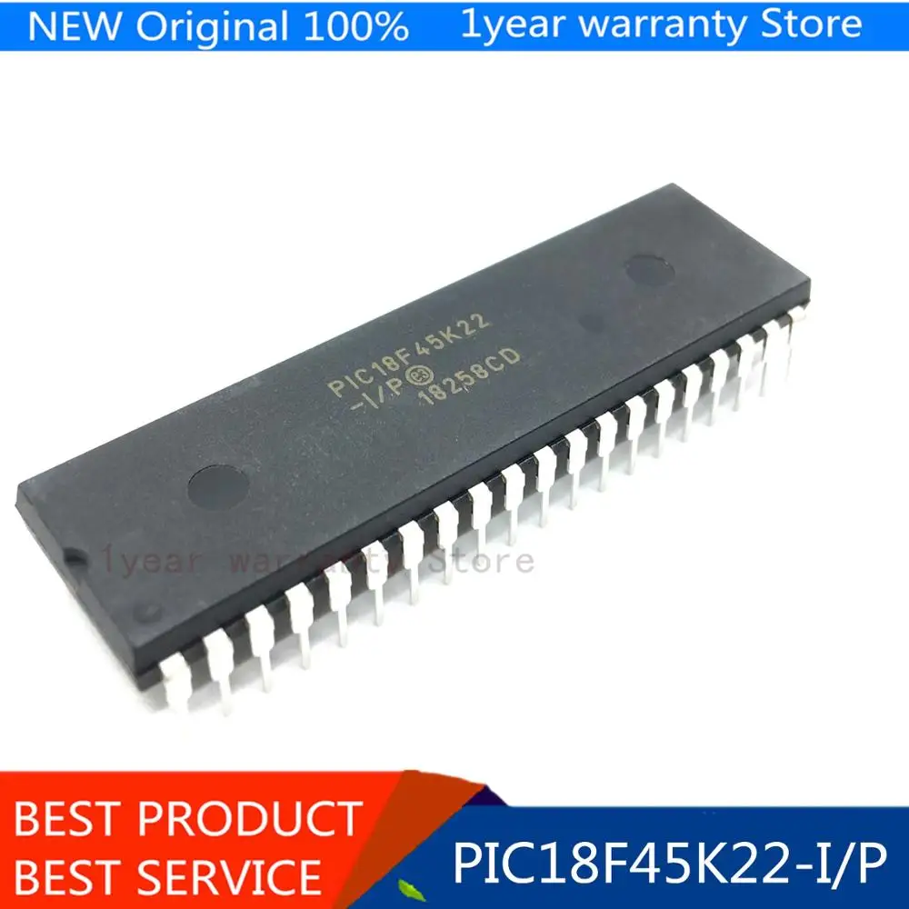 100% nuevo y original PIC18F45K22 I/P PIC18F45K22 18F45K22 DIP40 IC 2 unids/lote|controles ...