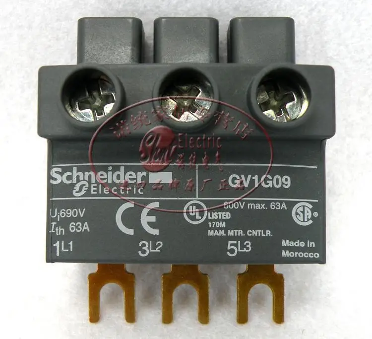 Imported Schneider (Mexico) motor breaker bus terminal GV1G09 GV1 G09 ...