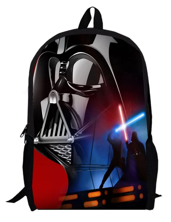 15inch Star Wars Backpack double layer custom made Darth Vader Yoda ...