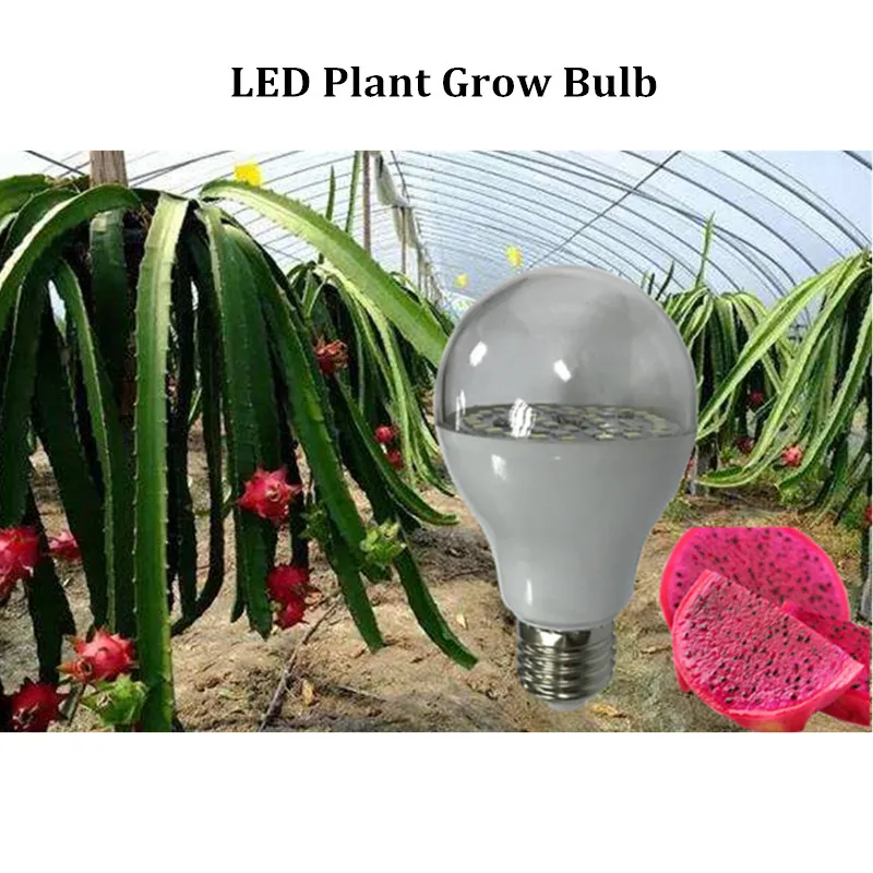 Growing Light E27 9W Led Bulb Pitaya 220V Plant Grow Lamp Led Full ...