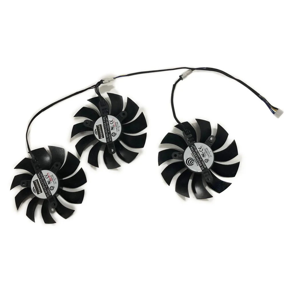 3pcs/set Gtx1080ti Gpu Vga Cooler Graphics Card Fan For Evga Geforce ...