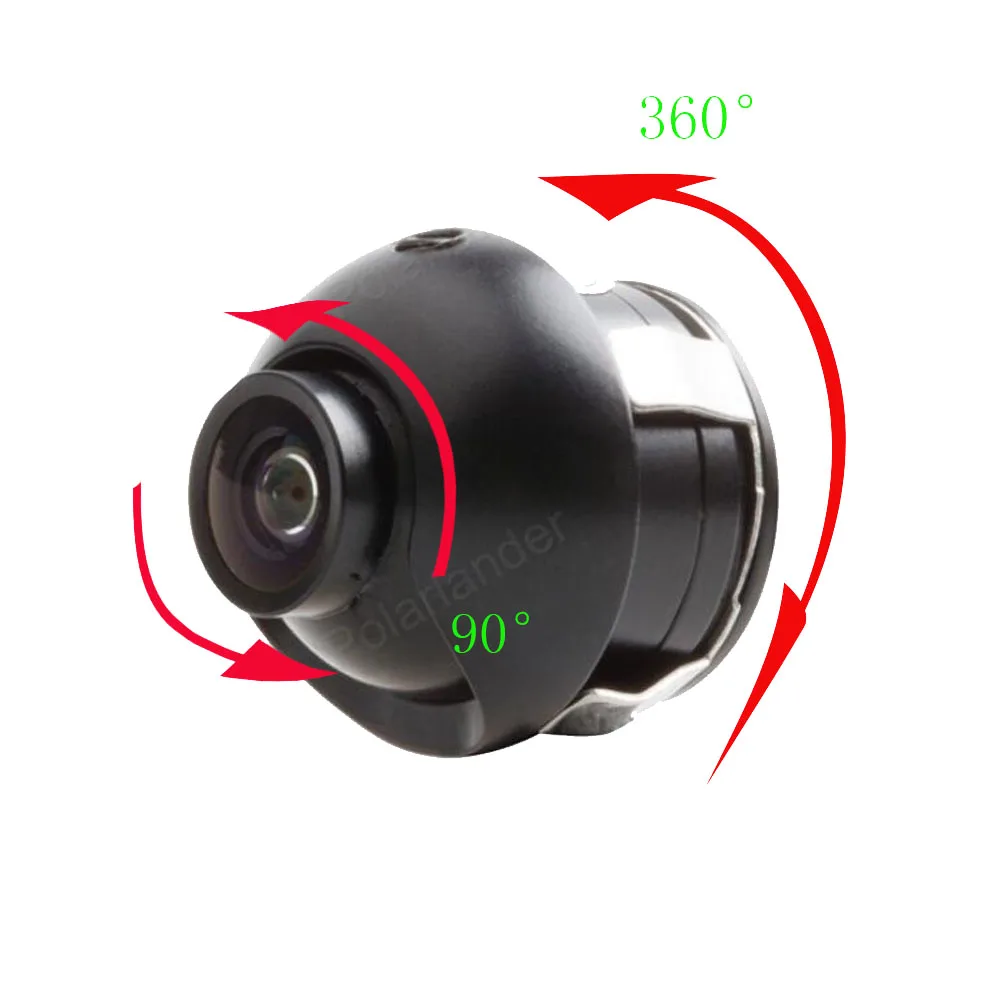 360 degree Rotation CCD HD car camera front/side/left/right /rear view ...