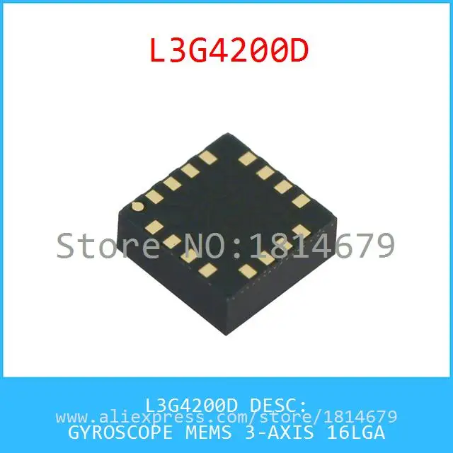 1PCS/lot L3G4200D GYROSCOPE MEMS 3 AXIS 16LGA 3G4200 L3G4200|mem ram ...