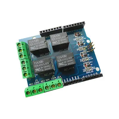 Four channel Relay Shield 5V 4 Channel Relay Shield Module-in ...