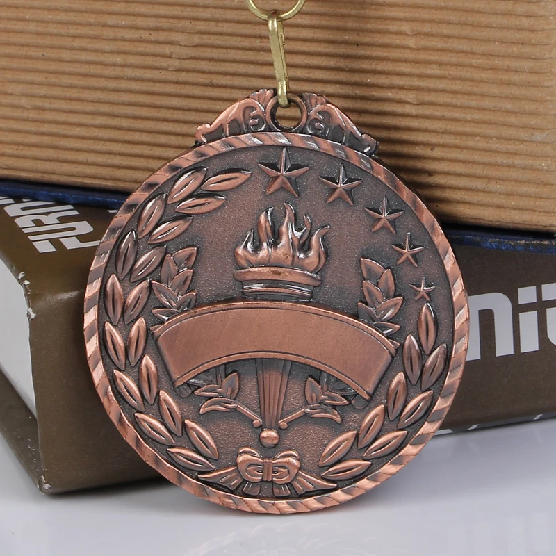 The Olympic Torch Gold Silver Bronze Medal Souvenir Zinc Alloy Official ...