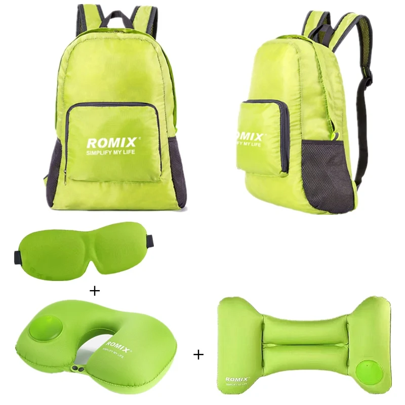 ROMIX-Ext-rieure-Hinking-Vert-couleur-Voyageur-Sac-Dos-sac-Air-oreiller ...