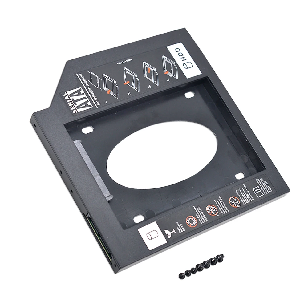 9.5mm Universal Serial Ata 2nd Hdd Ssd Hard Disk Drive Caddy Optical ...