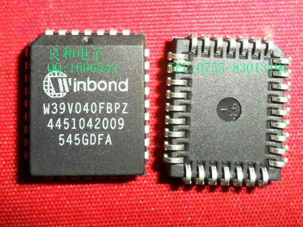 W39V040FBPZ PLCC32 original motherboard BIOS 512KB winbond W39V040FBP ...