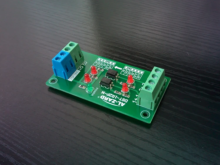 2-channel PNP NPN optocoupler isolation board for MCU PLC signal level ...