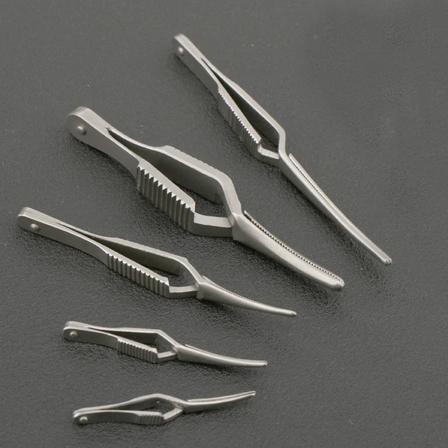 Arterial vascular clip stainless steel microscopy device temporarily ...