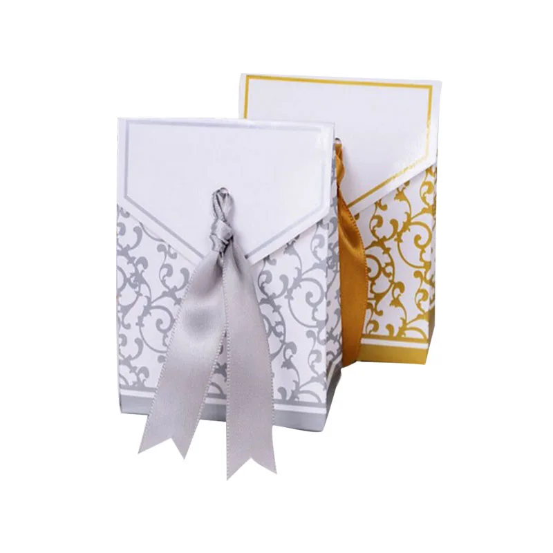 20pcs Gold foil Stamping Paper Box for Packaging Wedding Favors and ...