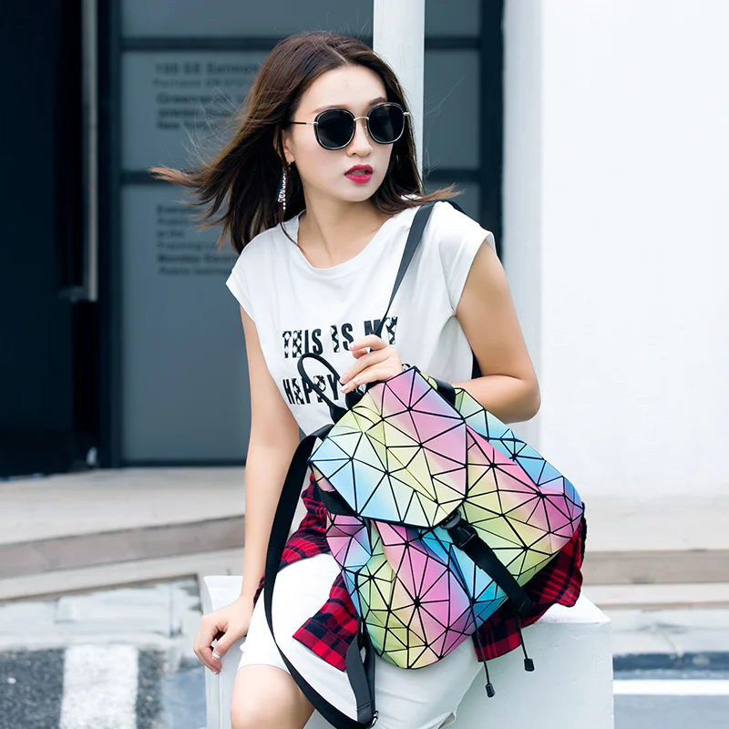 Rainbow Geometric Pattern Backpack - Queerks™