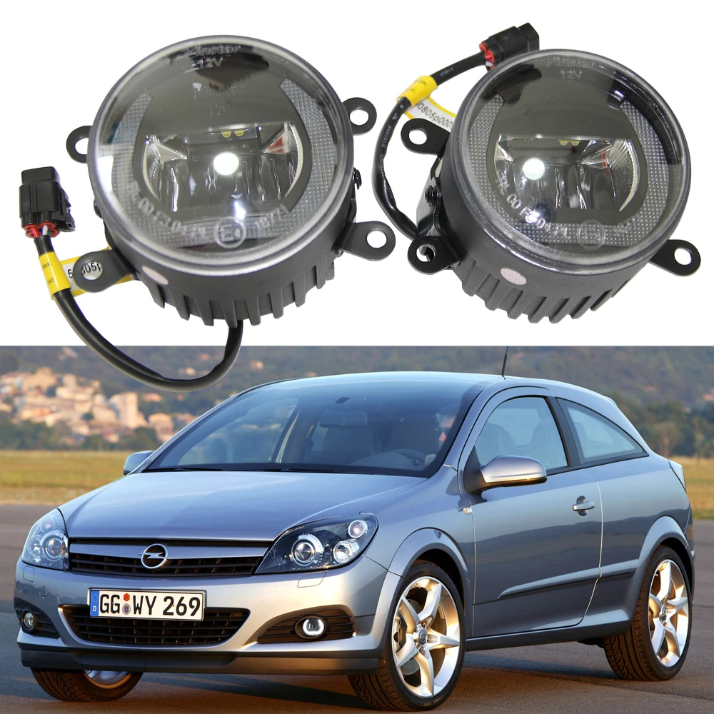 Led Fog Lamps Drl Daytime Running Driving Light For Opel Astra H Gtc ...