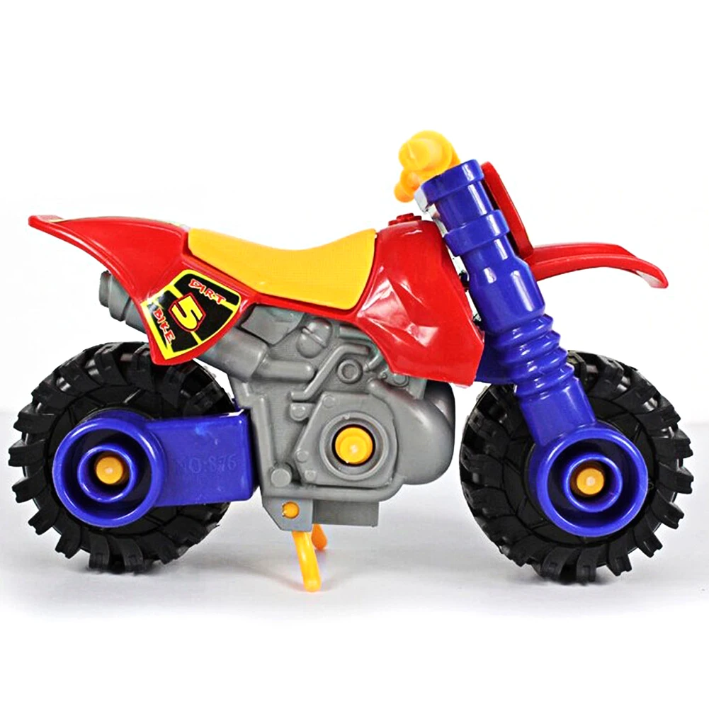 Plastic Disassembly Assembly Kids Educational Toy DIY Toys Motorcycle ...